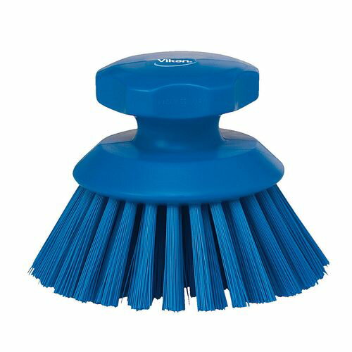 Vikan(ヴァイカン) ハンドブラシ丸 ハードタイプ 3885 ブルー JBLD505 JANコード 5705020388538●メーカー品番:3885●カラー:ブルー●外径(mm):130●毛長(mm):38●重量(kg):0.24●材...