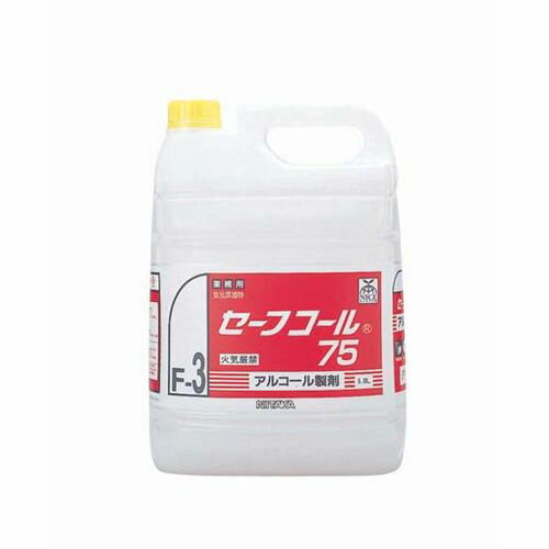 ニイタカ セーフコール75 （アルコール除菌剤） 5L XSY6305 JANコード 4975657270051●容量(L): 5●材質：エタノール、グリセリン脂肪酸エステル、グリセリン、クエン酸ナトリウム、乳酸■成分:エタノール75v/v...
