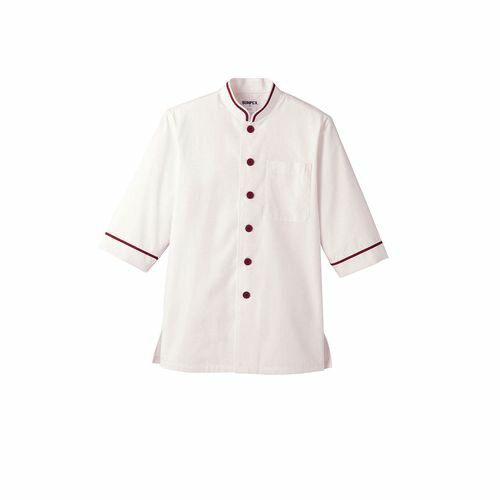 サンペックスイスト ショップコートD-1131 O白×ワイン S SKC4001 JANコード 4589929624703●メーカー品番:D-1131●サイズ:S●着丈(cm):70●肩巾(cm):42●胸囲(cm):100●袖丈(cm):...