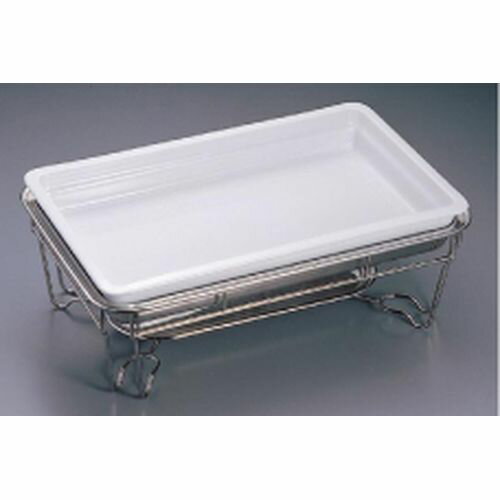 シェーンバルド チェーフィング Sバルド仕様 フルサイズ（1／1サイズ） NTE93 JANコード 4905001609756●幅×奥行×高さ(mm):554×355×195●容量(L):7.2●材質：スタンド:ステンレス フードパン:陶器...