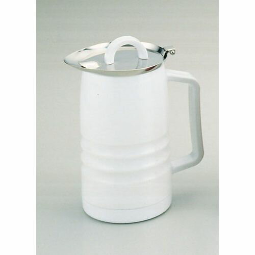 遠藤商事 SAお湯割ポット 0.75L ホワイト POY01751B JANコード 4905001028076●容量(L):0.75●幅×奥行×高さ(mm):95×145×185●カラー:ホワイト●材質：蓋・内容器：18-8ステンレス　樹脂...