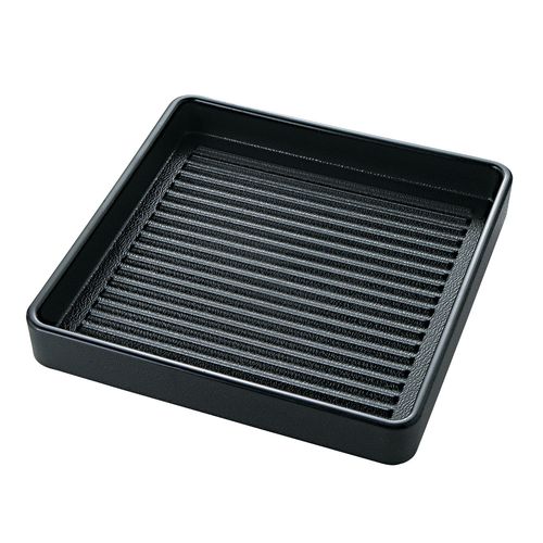 福井クラフト ABS製 正角肉皿 黒（塗無） 24cm 54252310 RNK8703 JANコード 4523031210386●サイズ(cm):24●規格:3人用●間口×奥行×高さ(mm):240×240×33●材質：ABS■バイキング...
