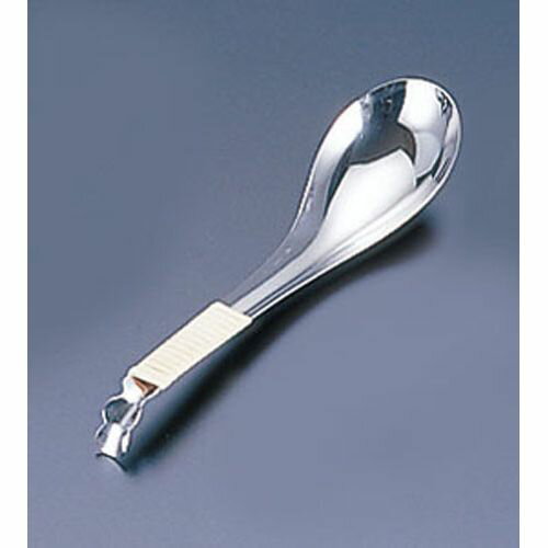 遠藤商事 18-8籐ヅル巻レンゲスプーン 穴無 QLV02001 JANコード 4905001315596●規格:穴無●幅×全長(mm):40×160●材質：18-8ステンレス 蔓:籐【送料について】北海道、沖縄、離島は送料を頂きます。