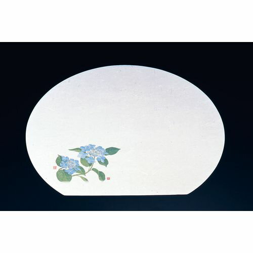 ヤマコー 尺3半月枯淡懐石まっと（100枚入） 紫陽花 QKIF3 JANコード 4988484650927●縦×横(mm):370×335●材質：和紙■四季の趣きを大切にしたお料理を、さらに引き立てます。■尺3半月枯淡懐石まっと(100枚...