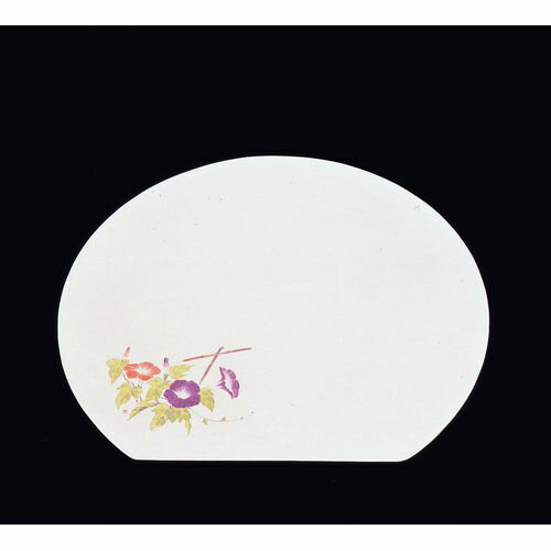 ヤマコー 尺3半月枯淡懐石まっと（100枚入） 朝顔 QKI51 JANコード 4988484652136●縦×横(mm):370×335●材質：和紙■四季の趣きを大切にしたお料理を、さらに引き立てます。■尺3半月枯淡懐石まっと(100枚入...