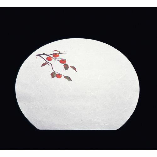 ヤマコー 尺3半月枯淡懐石まっと（100枚入） 柿 QKI56 JANコード 4988484652143●縦×横(mm):370×335●材質：和紙■四季の趣きを大切にしたお料理を、さらに引き立てます。■尺3半月枯淡懐石まっと(100枚入)...