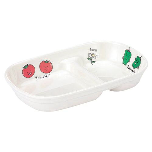 遠藤商事 メラミンお子様食器「ベジタ村」 780-VV ニ菜皿 RNZ4501 JANコード 4905001267192●幅×奥行×高さ(mm):170×110×30●容量(cc):300●材質：メラミン樹脂■※洗浄機対応商品【送料について...
