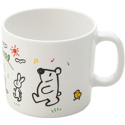 スリーライン メラミンお子様食器「ブリサボニータ」 マグカップ（大） RBL6501 JANコード 4905397597941●間口×奥行×高さ(mm):100×78×70●容量(cc):240■メラミンお子様食器「ブリサボニータ」シリーズ...
