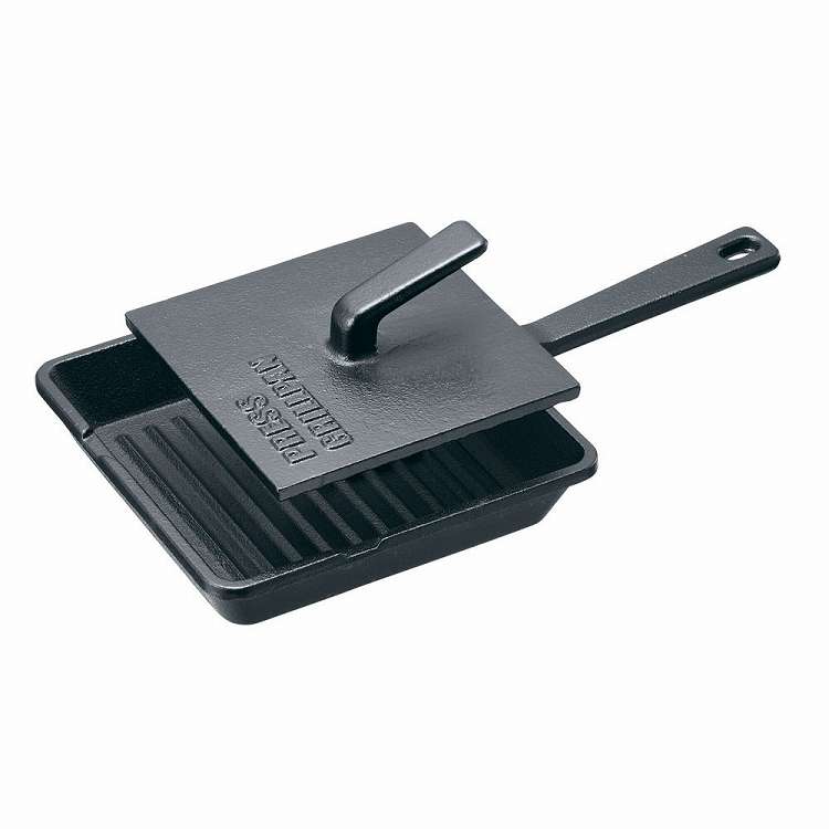 ●コンパクトサイズなのでそのままテーブルに乗せれば、無骨なスクエア形状が食卓を彩ります。●アウトドアでも使えるサイズ感。●約800gのプレスプレートでプレス焼きすることで、食材が反ることなく均一にムラなく焼き上げます。※洗浄用ブラシ付属して...