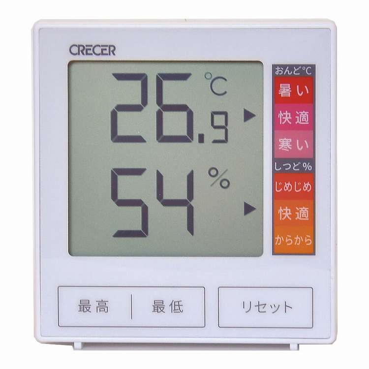 ●温度と湿度の最高、最低を自動記憶。●温度・湿度の状況に合わせてお部屋の状態を▲印で表示。●壁掛、卓上は自立式、マグネット付き。【代引きについて】こちらの商品は、代引きでの出荷は受け付けておりません。【送料について】北海道、沖縄、離島は送料...