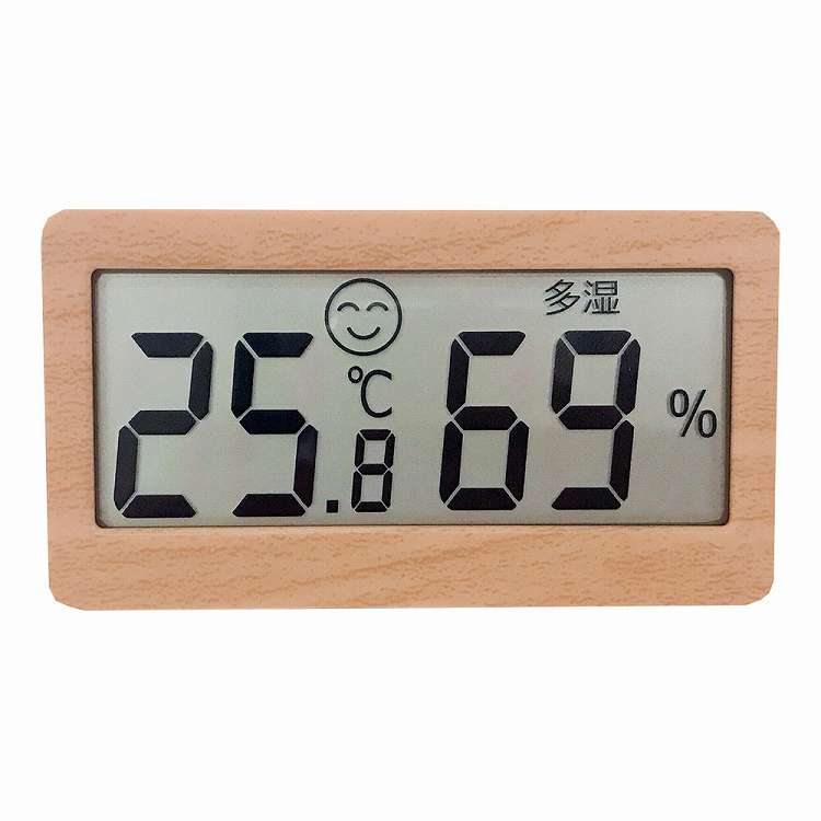 ●温湿度が快適範囲外の時「寒い」「暑い」「乾燥」「多湿」で表示。●木目調の外観でインテリアにもマッチしやすい●横88mm、縦48mmと小型の温湿度計●ニコニコマークで快適度を表示●背面マグネット付き●卓上スタンド付き【代引きについて】こちら...