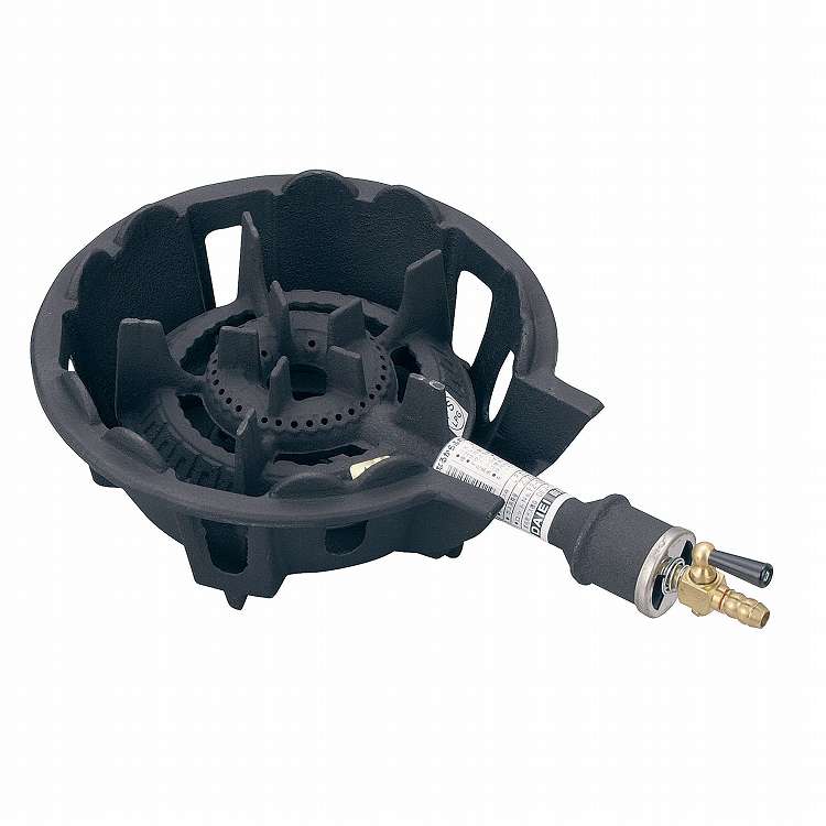 ●セットサイズ;φ230×360×H100●ガス消費量:LPガス2.25Kw{(1940kcal/h):0.14kg/h}都市ガス2.25Kw(1940kcal/h):ガス接続口(mm):LPガスφ9.5ゴム管口都市ガスφ9.5ゴム管口寸胴...