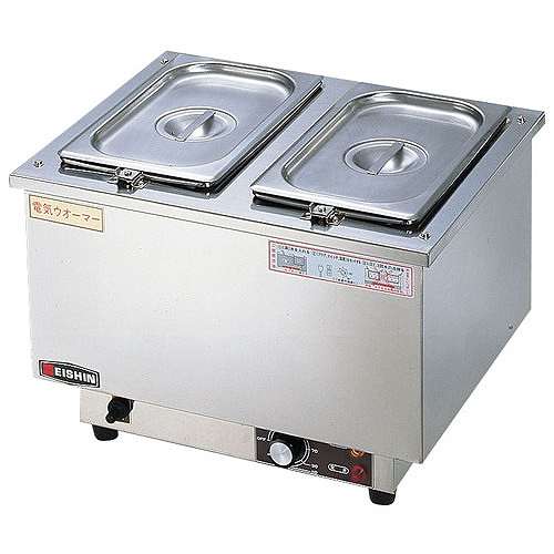 ●電気ウォーマー(卓上タイプ):スープ、ポタージュ、シチュー、味噌汁などを出来たての味のまま保温する湯煎タイプのウォーマーです。湯温はサーモセンサーの働きで希望のダイヤルに合わせるだけで一定に保てます。※ES-3WT型(タテ型タイプ):■仕...