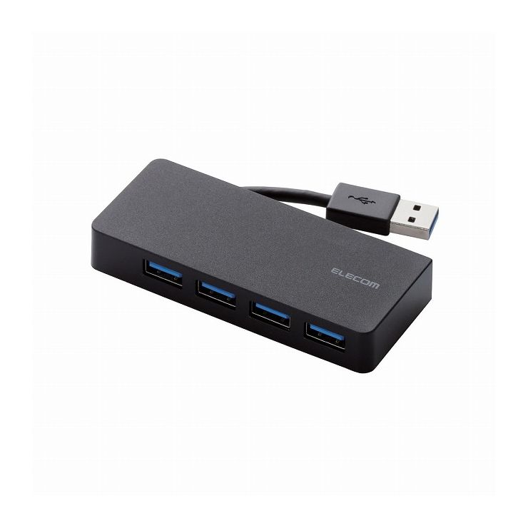 特長：USB2.0の10倍の転送速度、5Gbps(理論値)を実現するUSB3.0に対応!本体背面にケーブルが収納できるコンパクトタイプの4ポートUSBハブ。　概要：■転送速度5Gbpsと従来のUSB2.0の約10倍の転送速度(理論値)を実現...