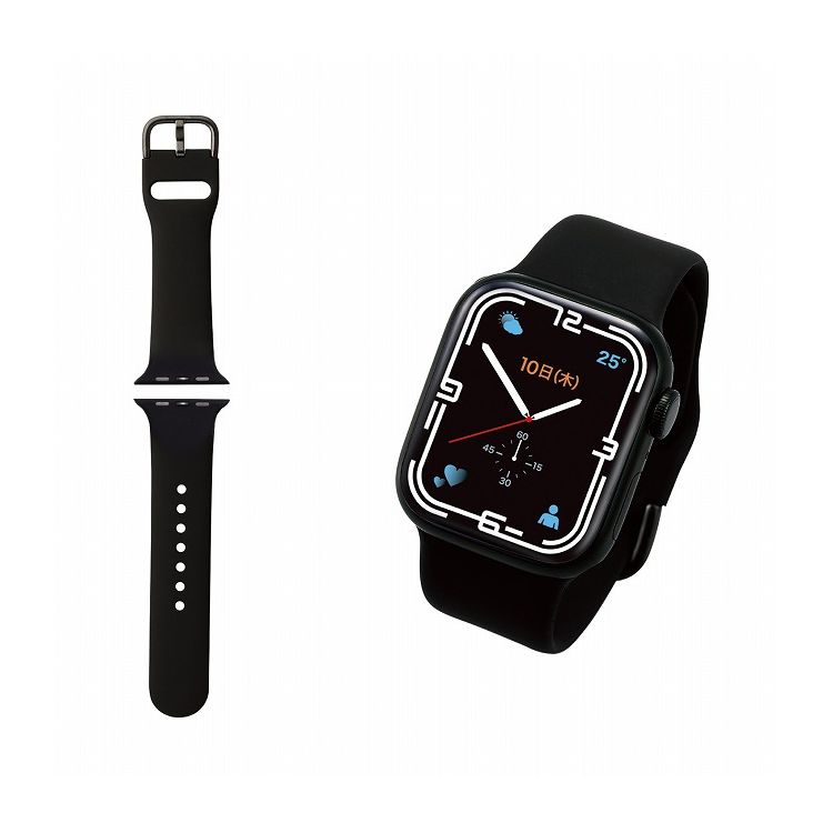 【商品特長】汗や水に強く装着感の良いシリコン製で、シンプルで使いやすいAppleWatchSeries7[41mm]、AppleWatchSE、Series6、5、4[40mm]、AppleWatchSeries3、2、1[38mm]用シリ...