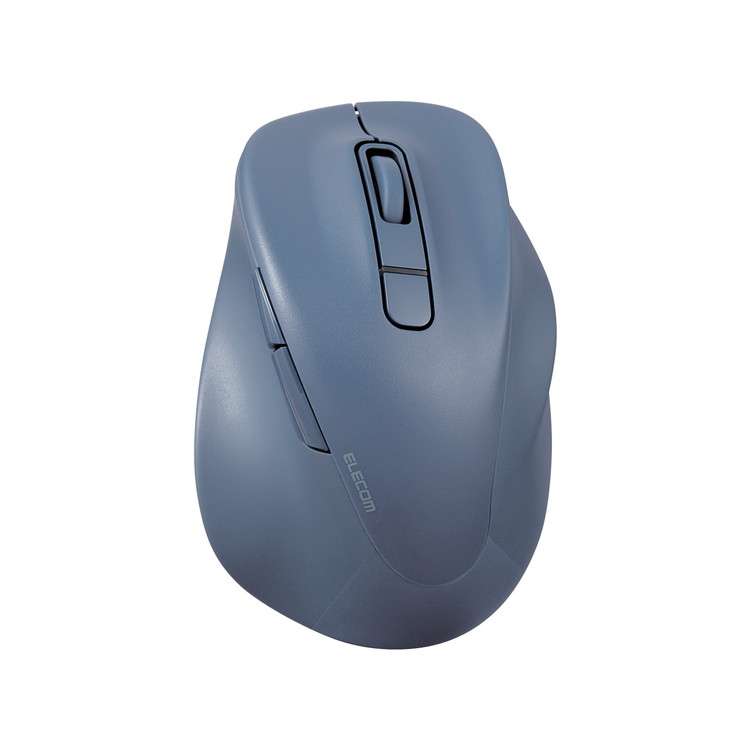 【商品名】エレコム ELECOM Bluetooth マウス 静音 ワイヤレス 無線 5ボタン 右手専用 【 Windows 11 10 mac Chrome Android iPhone iPad 対応 】 抗菌 Lサイズ EX-G ブル...
