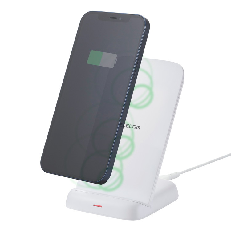 ■スマートフォンや他のQi対応機器を置くだけで充電ができる、Qi規格対応ワイヤレス充電器です。■WPC(ワイヤレスパワーコンソーシアム)が策定したワイヤレス給電の国際標準規格「Qi(チー)」に準拠した正規認証品です。■※エレコムはWPCの会...