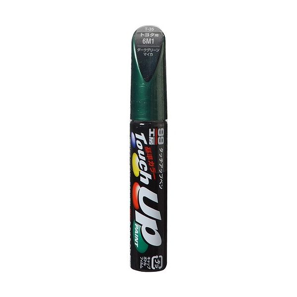 ソフト99 車用 タッチアップペン 12ml 17135JANコード：4975759171355生産国:日本材質・素材:合成樹脂(アクリル)、ニトロセルロース、顔料、有機溶剤純正No.:トヨタ 6M1内容量:12ml◆ボデーの小さなキズ・ハ...