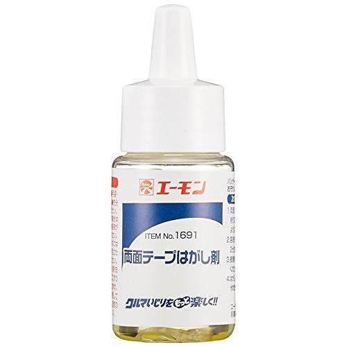 エーモン工業 両面テープはがし剤 1691JANコード：4905034016910材質・素材:【仕様】・主成分:天然オレンジオイル・内容量:30ml付属品:【内容物】・両面テープはがし剤:1個◆強力な両面テープもキレイにはがせる。◆天然オレ...