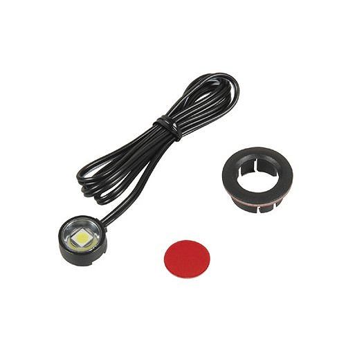 エーモン工業 防水ワイドLED 白 2715JANコード：4905034027152付属品:【内容物】・防水ワイドLED:1個・専用マウント:1個・両面テープ:1枚【仕様】・DC12V車専用・消費電流:20mA・発光色:白・防水性能:IPX...