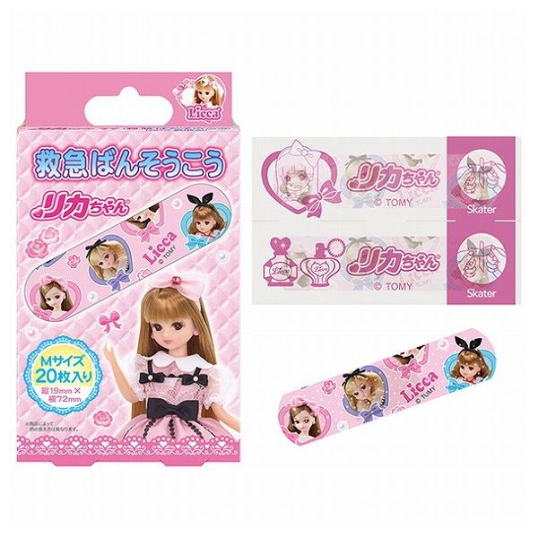 【商品詳細】大好きなキャラクターが一緒ならキズも早く治りそう♪ポップでかわいいキャラクター絆創膏。【スペック】■Mサイズ（約 縦19×横72mm）■20枚入り【生産国】日本製【送料について】北海道、沖縄、離島は送料を頂きます。