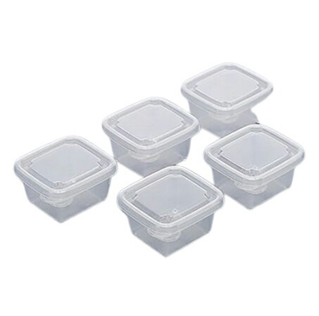 【商品詳細】食品の小分け保存に便利な、とっても小さなシール容器の6個セットです。繰り返し使えて経済的！コンパクトに収納できるスタッキング式なのもうれしいですね。フタを外して、電子レンジOKです。15ml・30mlの目盛り付き。中身が見えるク...