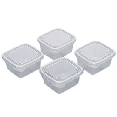 【商品詳細】食品の小分け保存に便利な、とっても小さなシール容器の6個セットです。繰り返し使えて経済的！コンパクトに収納できるスタッキング式なのもうれしいですね。フタを外して、電子レンジOKです。15ml・30mlの目盛り付き。中身が見えるク...