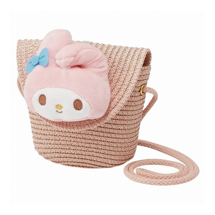 【商品詳細】夏にぴったりストロー素材のキャラクターバッグ！軽やかに使えるフラップ型！マグネットホックでピタッと閉じる長さ調節可能な肩紐付き！キャラクターと一緒にさわやかにおでかけ！【商品サイズ(約)】本体：138×115mm肩紐：1100m...
