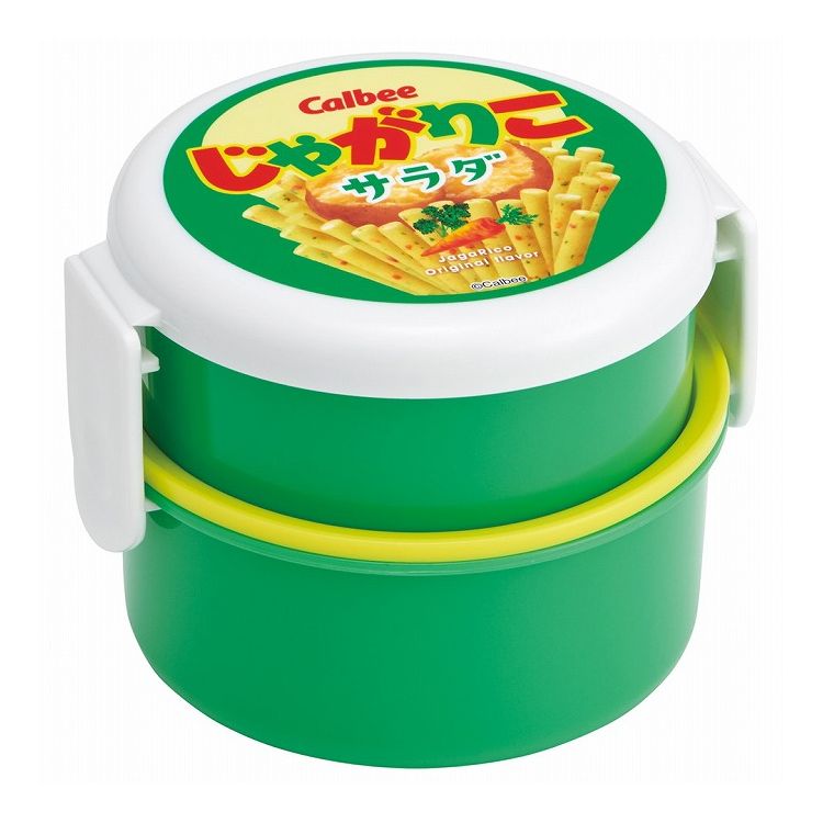 【商品詳細】丸型おにぎりとおかずが入るかわいいランチボックス小さな丸型のシンプル2段お弁当箱。コンビニの丸型おにぎり1個が袋のまますっぽり入ります。内蓋収納ミニフォーク（プラスチック製）付き。食べ終われば1段にコンパクトに収納できます。フタ...