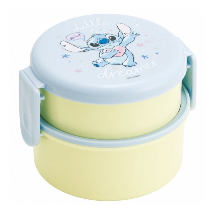 【商品詳細】丸型おにぎりとおかずが入るかわいいランチボックス小さな丸型のシンプル2段お弁当箱。コンビニの丸型おにぎり1個が袋のまますっぽり入ります。内蓋収納ミニフォーク（プラスチック製）付き。食べ終われば1段にコンパクトに収納できます。フタ...