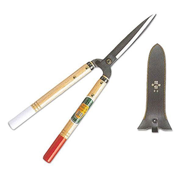 【商品詳細】伝統の紅白ハンドル 岡恒の刈込鋏のショートタイプ●重量：800g●刃渡り：175mm【送料について】北海道、沖縄、離島は送料を頂きます。