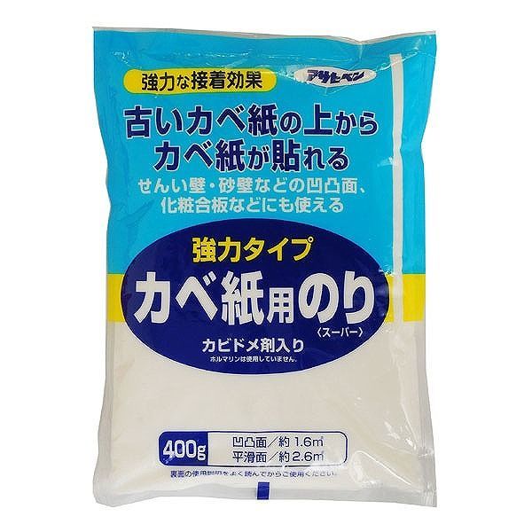 【商品詳細】接着の悪い下地面に、すぐれた接着効果があります。　古いカベ紙の上、せんい壁・砂壁などの凹凸面、化粧合板、ツヤあり塗装面の壁面に。　　【送料について】北海道、沖縄、離島は送料を頂きます。