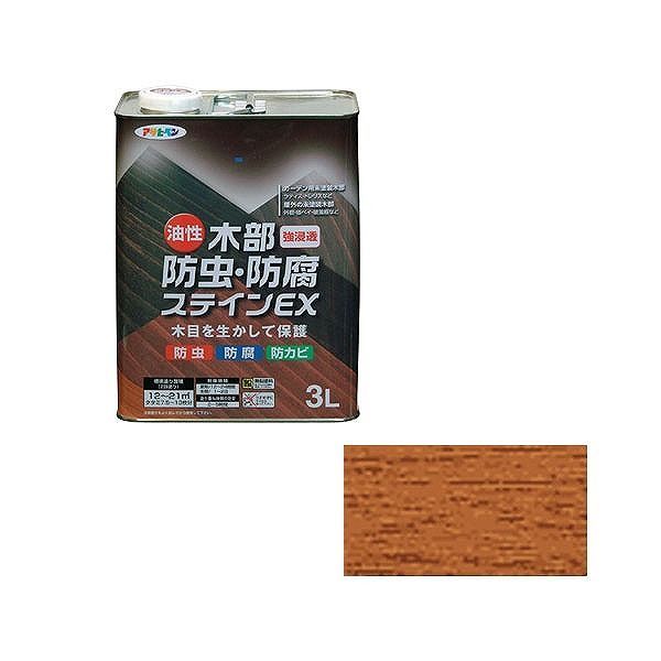 【商品詳細】防虫・防腐・防カビ効果のある屋外木部専用塗料　木部に深く浸透し、塗装面はヒビワレやハガレの心配がありません。　素材の風合いを生かしたシックなツヤ消し仕上げ。　【送料について】北海道、沖縄、離島は送料を頂きます。