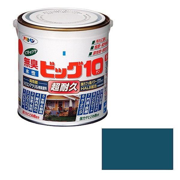 【商品詳細】特殊フッ素樹脂、反応硬化型シリコン変性アクリル樹脂、紫外線防止材(HALS)の相乗効果により、汚れにくく、耐久性に優れた高性能塗料　サビドメ剤・防カビ剤を配合していますので、長期間サビやカビの発生を防ぎます。　いやな臭いのしない...