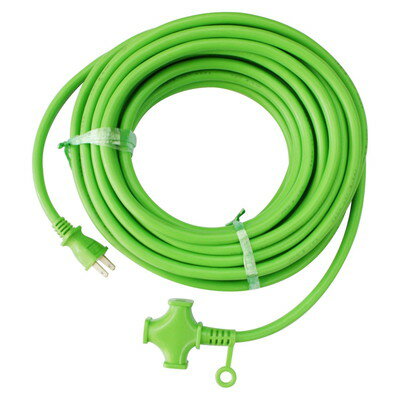 【商品説明】●スーパーソフト電線 ●でか太電線仕様の延長コードです。●15A3ツ口10メートル屋内型延長コード。●耐寒性に優れたやわらかい電線を使用した延長コードです。●環境にやさしい鉛フリー製品です。●サイズ：15 x 14.2 x 4....