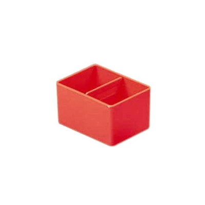 【商品説明】●パーツボックス用の小箱●パーツボックス用の小箱●外寸（mm)間口X奥行X高さ：98×71×53 ●有効内寸（mm)間口X奥行X高さ：92×65×49 ●商品重量：20g ●色：オレンジ ●材質：耐衝撃性ポリスチレン ●原産国：...