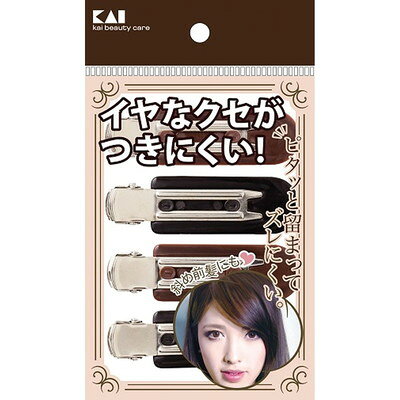 【商品説明】●メイク時やデスクワーク時に、パパッと留められるクリップ。●前髪やフェイスラインの毛をちょこっと留めしても、イヤな跡がつかない優秀アイテムです。●個装サイズ(約)：120×70×10mm●重量(約)：19g●材質：樹脂部/ポリプ...