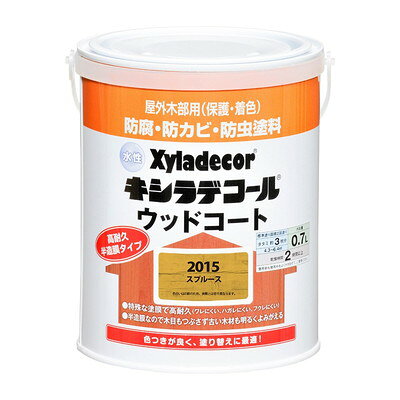 【商品説明】●木材保護塗料のトップブランド「キシラデコール」の水性半造膜タイプ●表面に膜を作り、着色する「造膜性能」と、内部に浸透し保護する「浸透性能」を兼ね備えた半造膜タイプ●「柔軟性」「通気性」「密着性」に優れた塗膜が表面を保護。浸透し...