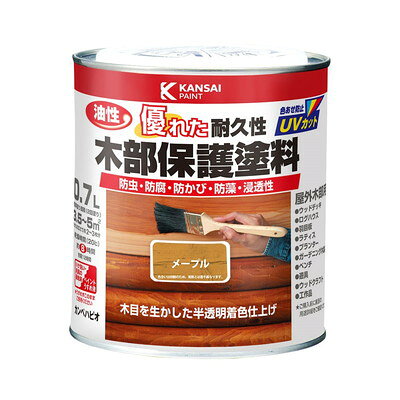 【商品説明】●木目をいかしたまま表面に塗膜を作らず着色するので、木材の持つ自然な風合いを引き立たせます。●木材保護成分も配合されているので防虫・防腐・防カビ・防藻・UVカット効果を発揮します。●浸透性に優れ、耐久力が高い油性タイプ。保護効果...