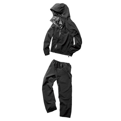 【商品説明】●上下左右視界を妨げないヘルメット対応セーフティフード。●レインウェアなのにスポーツウェアのような感覚！●アクティブな活動をサポートする全方向に伸びるストレッチ素材を使用。●素材：表/ポリエステル100%（熱可塑性ポリウレタンラ...