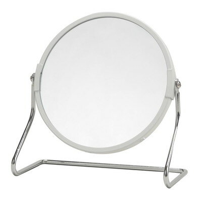 【商品説明】●等倍鏡と3倍鏡で両面使える便利な卓上ミラー。●ベースが細いのでテーブルを広く使っていただけます。●スリムで省スペースなベース。●飛散防止効果あり。●角度調節可能。●商品サイズ(完成サイズ):W170×D85×H175mm●商品...