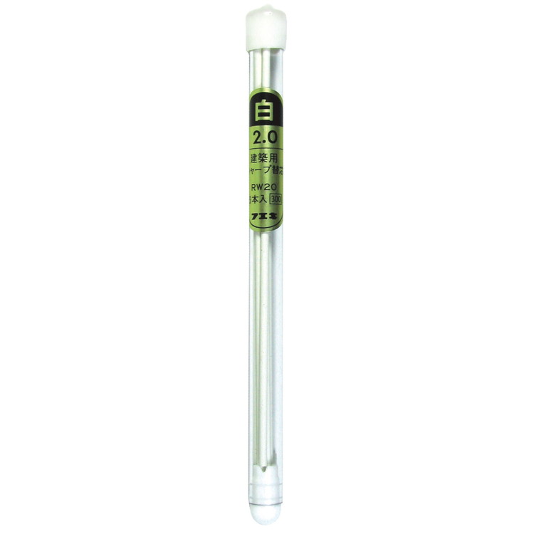 ●建築用シャープペンシル　2.0mm専用の替芯。●商品サイズ(約)：W42×D11×H185mm●重量(約)：10g日本不易糊工業白※メーカーの都合によりパッケージ、内容等が変更される場合がございます。当店はメーカーコード（JANコード）で...