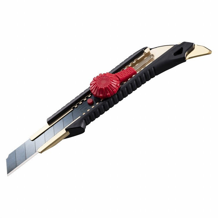 【商品説明】●壁紙、床材を切ることを目的として開発したプロ用大型カッター。【商品詳細】●手に馴染んで握りやすい、エラストマーハンドル。●現場での視認性も考慮したカラーリング。●指にフィットしやすくまわしやすい山型大径ネジスライダー。●梱包、...