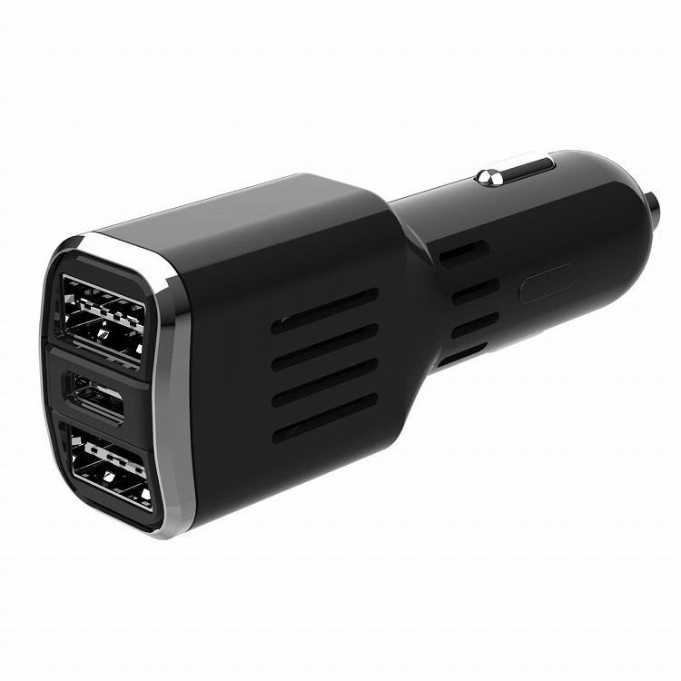 【商品説明】●3台同時に充電できる。【商品詳細】●コンパクトなボディにType-C/1ポート&USB-A/2ポート、合計出力5V/9Aのハイパワー出力!●3ポート同時使用が可能。●接続機器にあわせて最適な充電を行う自動識別IC内蔵。●USB...