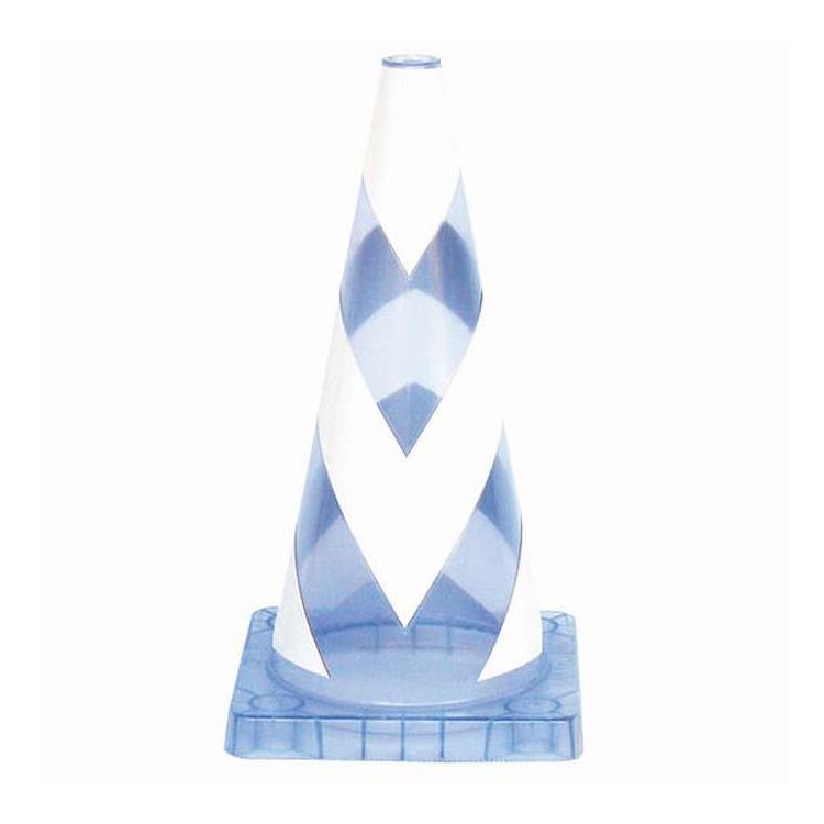 【商品情報】●内部が見えることで危険物設置を未然に防ぎ、テロ等の犯罪を抑制することができます。●テロ対策推進製品です。●国内大規模マラソン及び土木・建設・工事現場にて採用されている半透明のカラーコーンです。●本体に薄い青色が入っています。●...