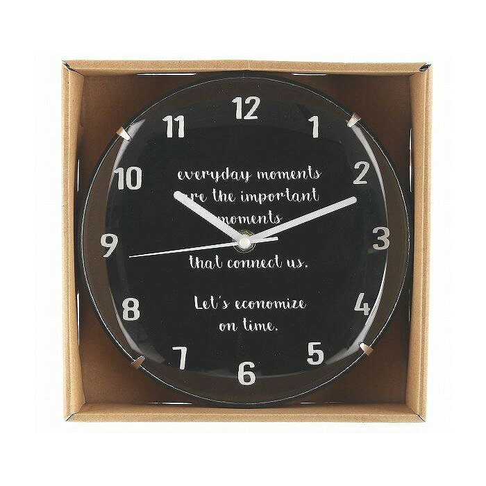 直径20cmのコンパクトなサイズなので他のインテリアの邪魔にならずに設置することができます。軽量なので取り付け、取り外しの際もラクにできます。【本体サイズ】W200×D200×H55mm【重量】0.2kg【材質】MDF、GLASS【原産国】...