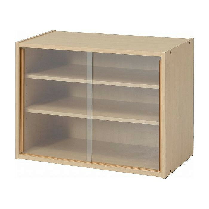 お部屋に馴染みやすいナチュラルカラーとシンプルなデザインです。コンパクトなサイズで場所をとらずに設置ができます。棚板は収納する物に合わせて高さを調節できる可動式です。【本体サイズ】W600×D290×H440mm【重量】9kg【材質】ガラス...