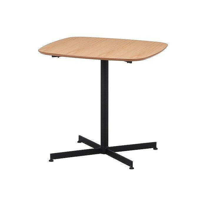 カフェのような雰囲気を思わせるコンパクトテーブルです。圧迫感を感じさせない一本足タイプです。天板には木目の美しいオーク突板を使用しております。脚部にはアジャスターが付いており、気になるガタつきを調節することができます。【本体サイズ】W750...