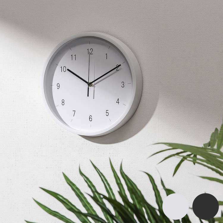 ■商品サイズ幅30×奥行4.3×高さ30cm■素材ポリプロピレン/ガラス■生産国中国■特徴シンプルを追求したスタイリッシュな壁掛け時計他のインテリアに合わせやすいモノトーンカラー。小さめの数字でシンプルさを追求したデザインです。マットな質感...