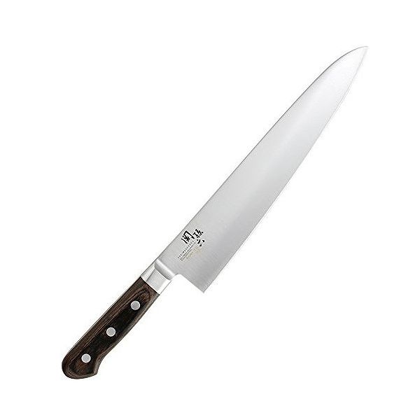 貝印 関孫六 くじゃく 牛刀270mm AB5454JANコード：4901601205817【商品詳細】食材への切断抵抗を小さくする独自の研削加工により、食材への切り込みの良さと鋭い切れ味を有しています。【本通し仕様】堅牢性に優れ、長時間使...